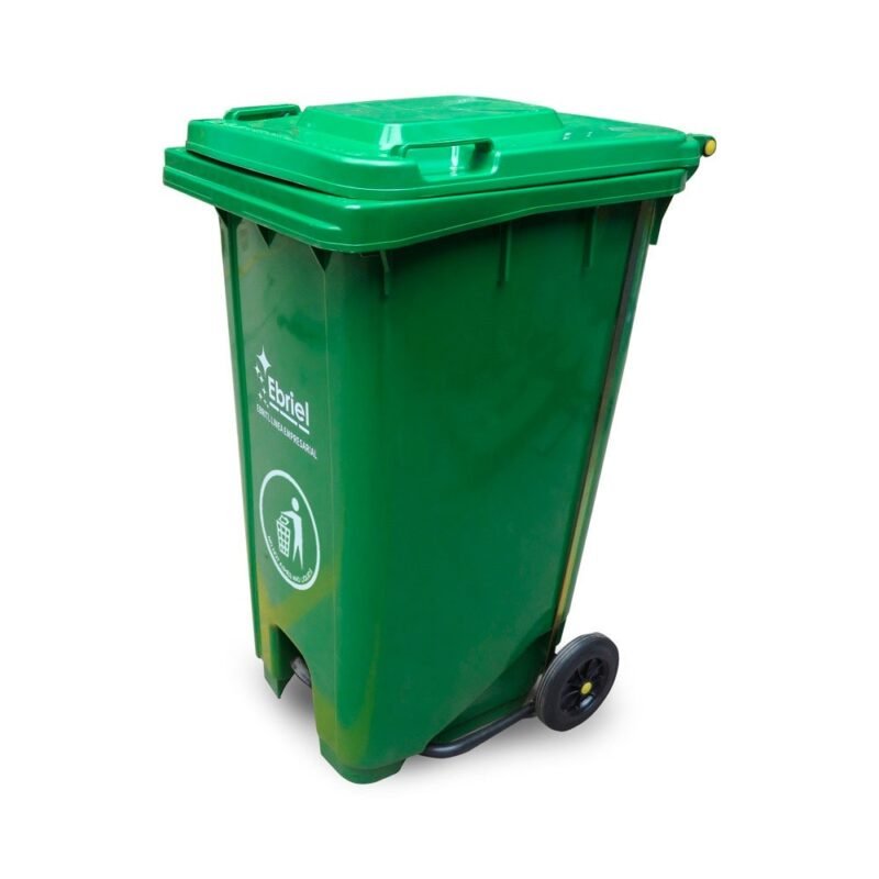 TACHO DE BASURA CON SISTEMA DE PEDAL Y 2 RUEDAS 120 L - Ebriel Línea ...