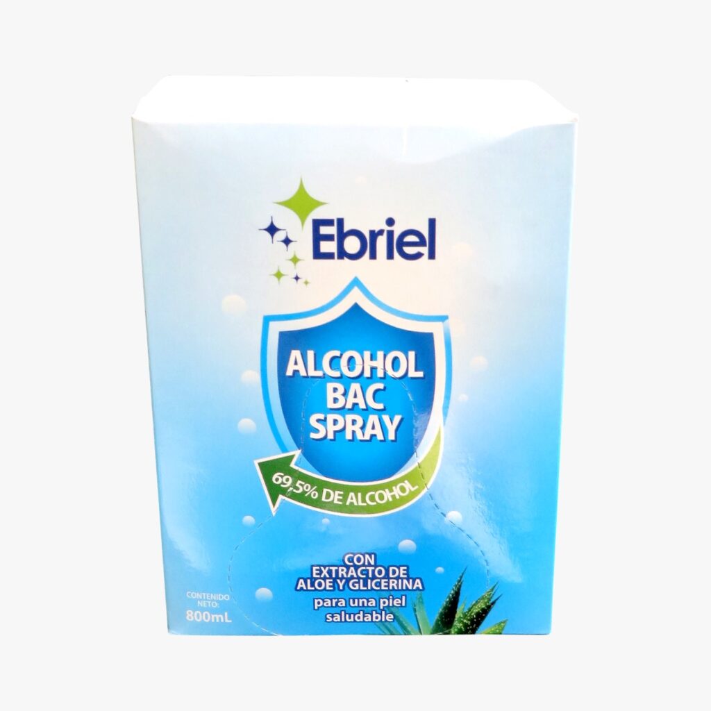 Alcohol Bac Líquido spray 490 ml. - Ebriel Línea Empresarial - ¡Últimos ...